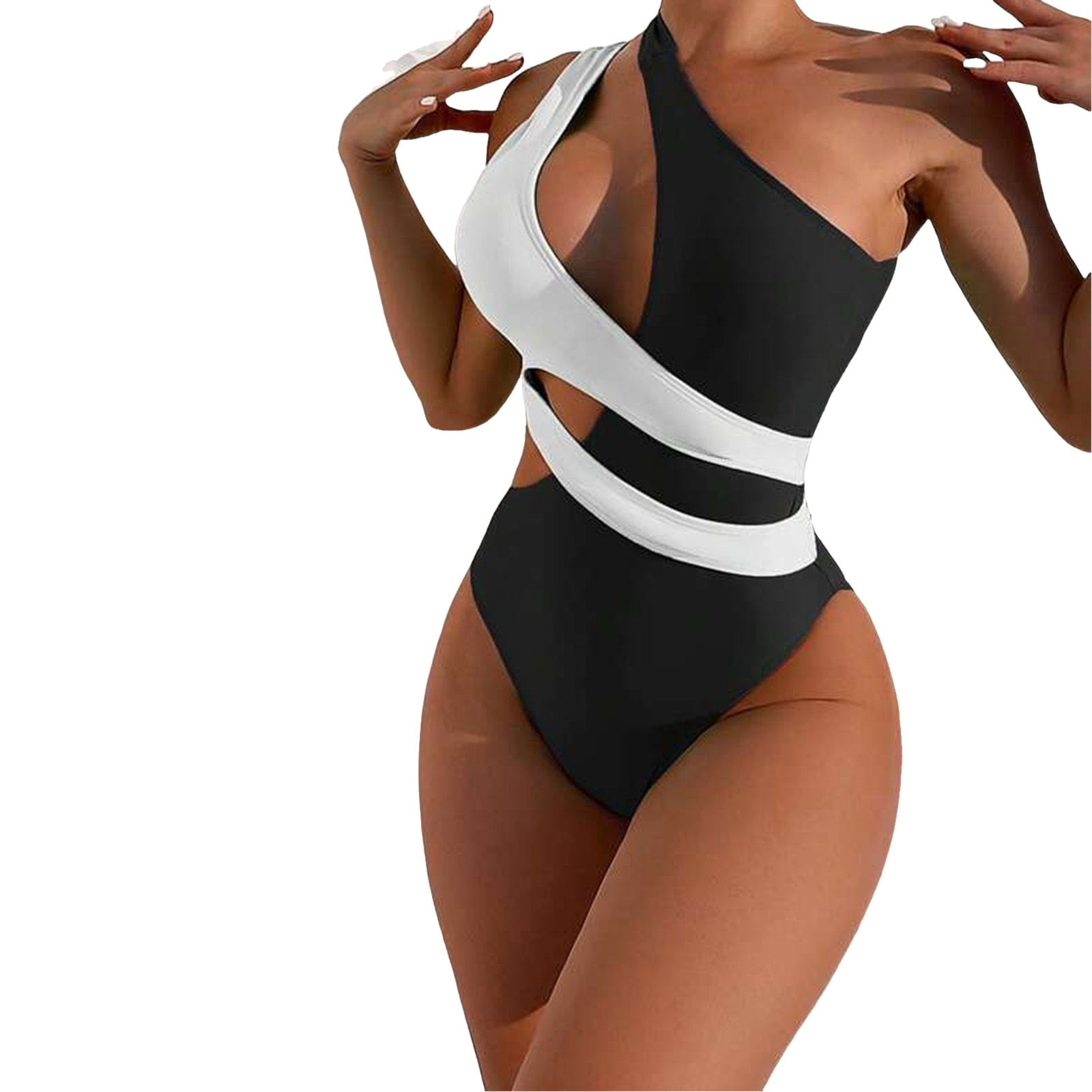 WILLBEST Sexy Bikinis for Women New Strap Swimsuit for Women with Tight Fitting Solid Color ...
