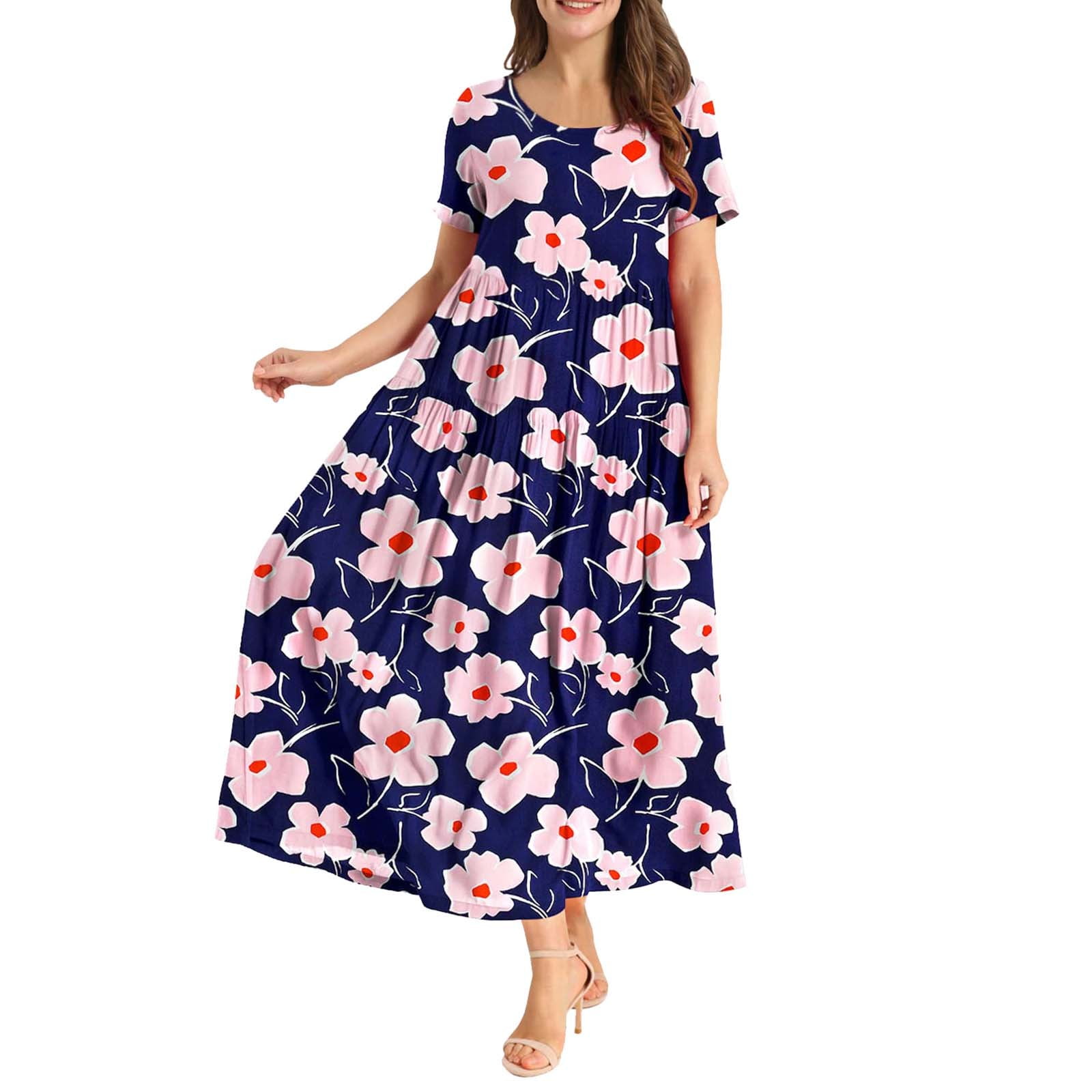 Willbest Spring Dresses For Women 2024 Short Girls Women Casual Loose