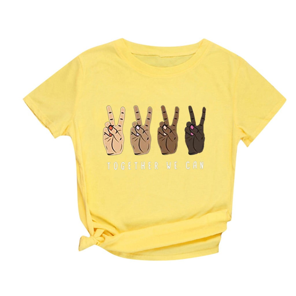Willbest T Shirts Plus Size Women Printed O Neck T Shirts Funny Short