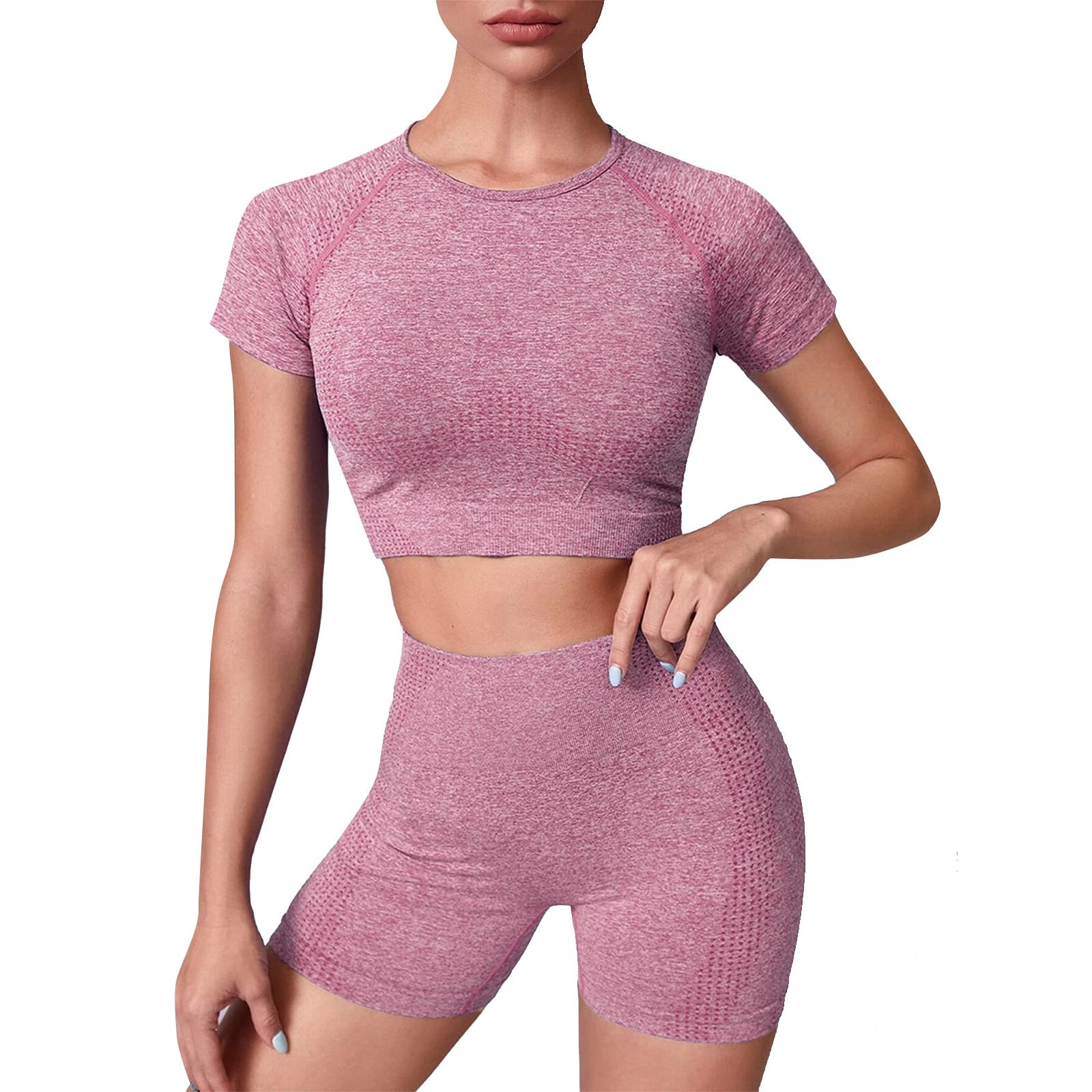 Willbest Thermal Leggings For Women Cold Weather Skin Color Workout Outfits For Women 2 Pieces