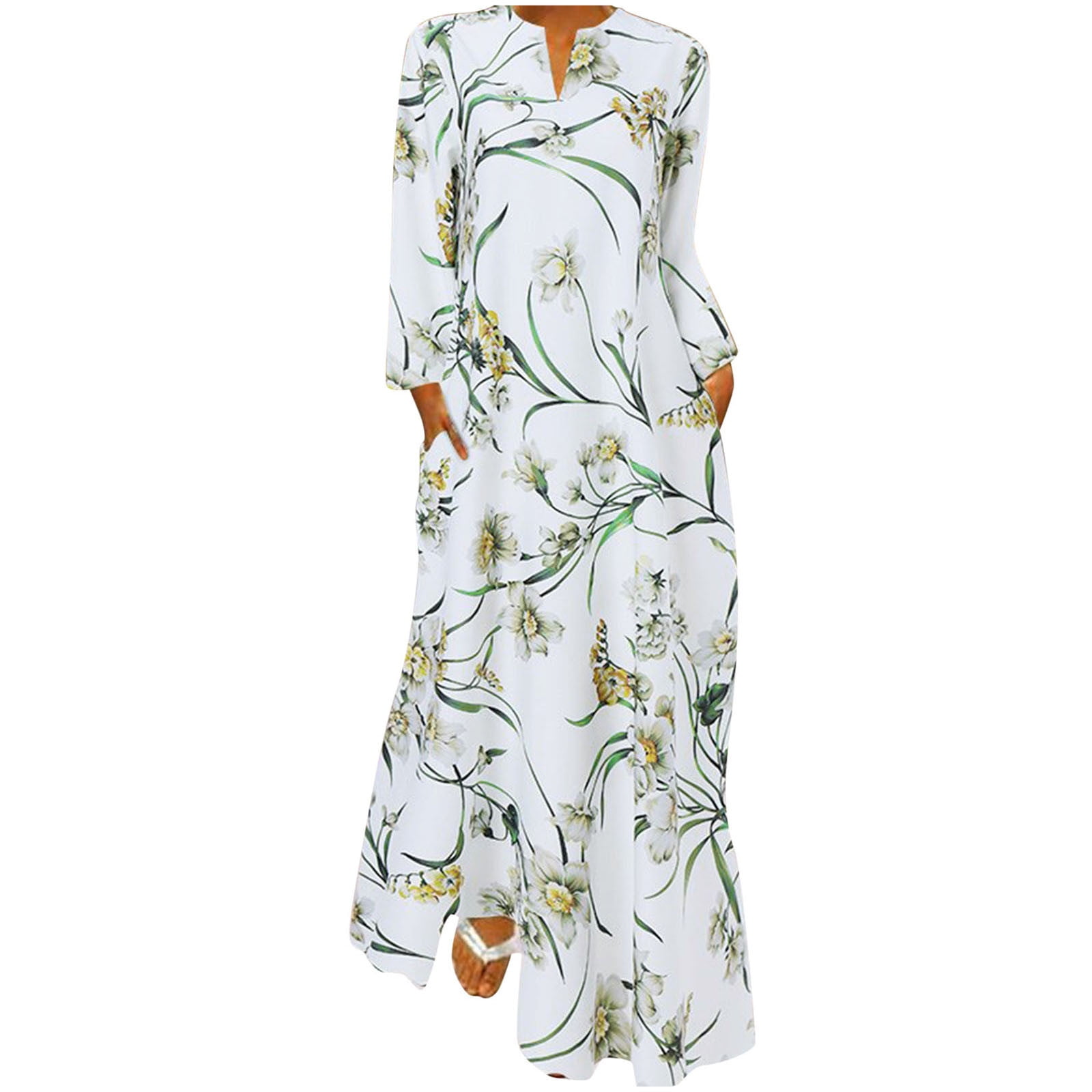 Willbest Winter Dresses For Women 2024 Plus Size Formal Womens O Neck