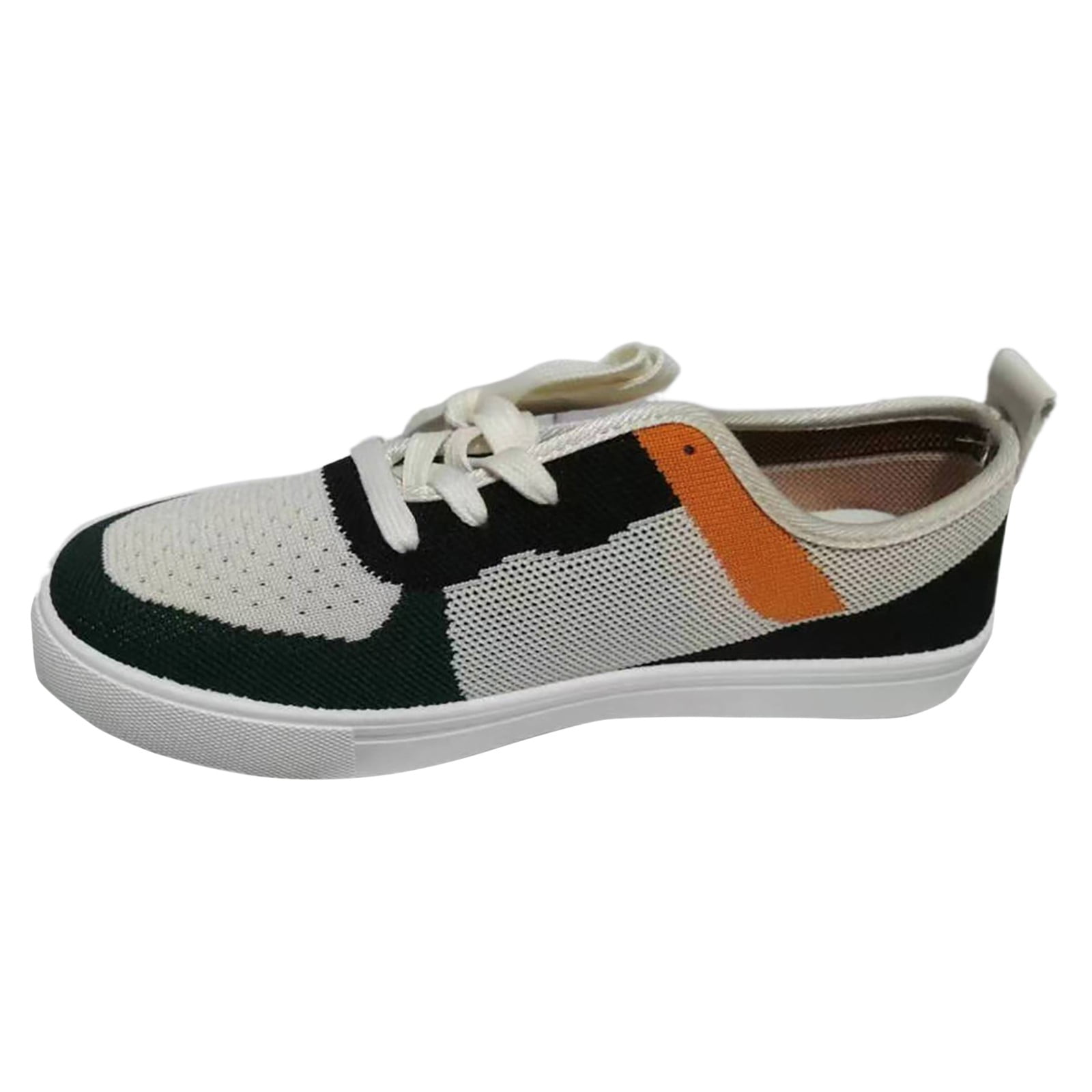WILLBEST Women's Fashion Sneakers Fashionable Green Flat Round Toe ...