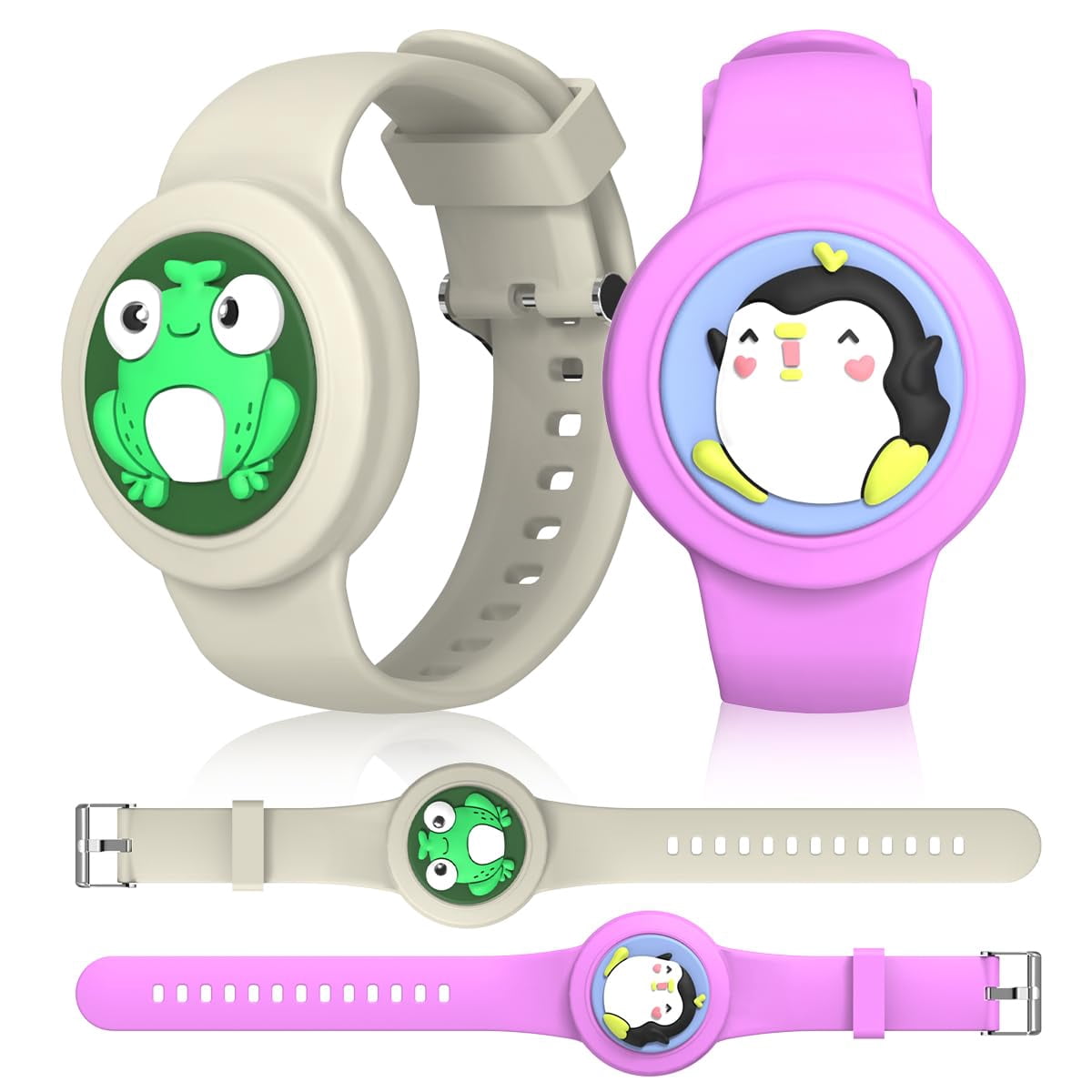 WILLED 2 Pack AirTag Bracelet for Kids, Waterproof Cute Cartoon Air tag ...
