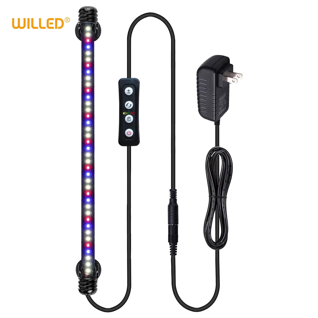 WILLED 24/7 Submersible Aquarium Light for Fish Tank,Auto Turn on/Off ...