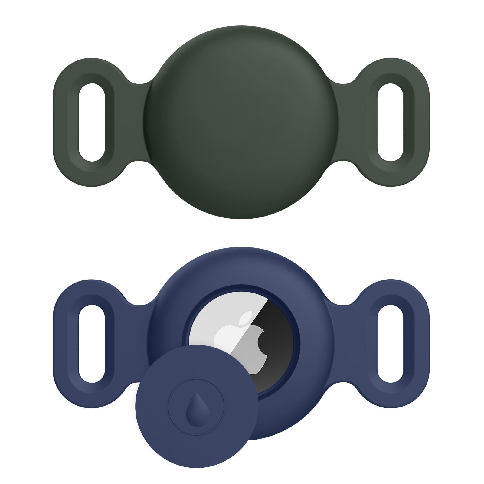 WILLED Airtag Dog Collar Holder Waterproof (2 Pack) Silicone Protective ...