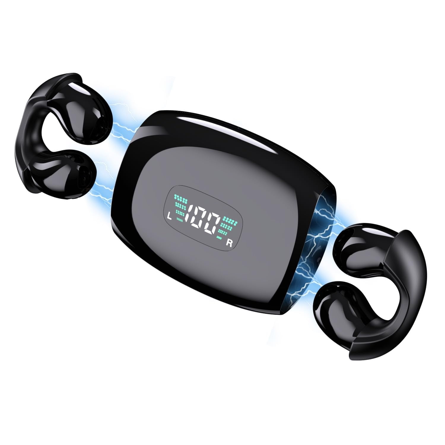 WILLED Clip On Earbuds Wireless Open Ear Headphones, Bluetooth 5.3, 80 ...