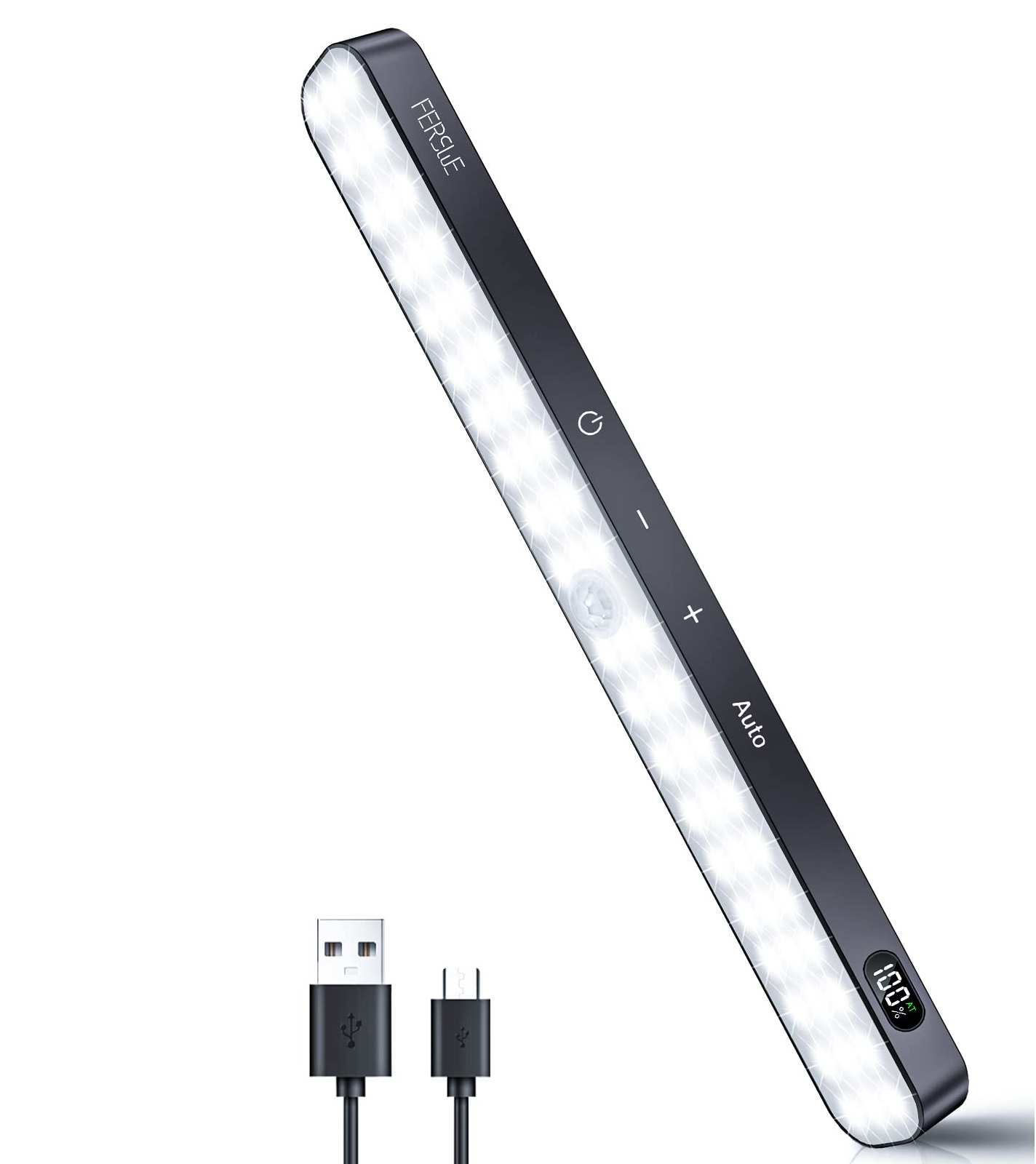 WILLED 60 LED Rechargeable Motion Sensor Under Cabinet Light, Wireless ...