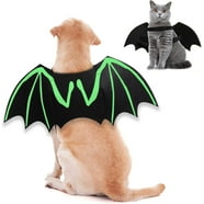 TETOU Dog Bat Costume, Hallowe'en Pet Costume Bat Fairy Wings Cosplay ...