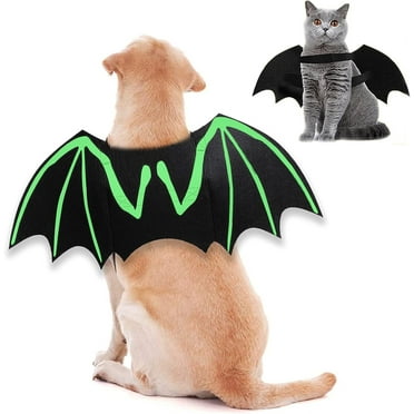 TETOU Dog Bat Costume, Hallowe'en Pet Costume Bat Fairy Wings Cosplay ...