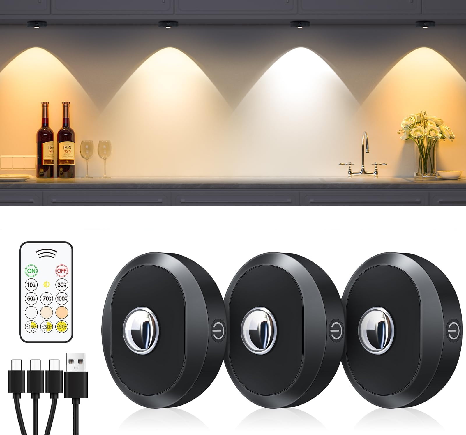 GE Wireless Remote Control LED Light Bars, Battery Operated, 17528 ...