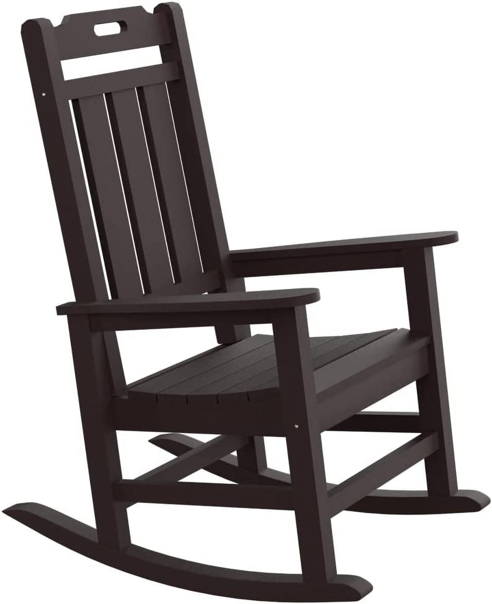 WILLIAMSPACE Rocking Chair, All Weather Resistant HDPE Patio Porch ...