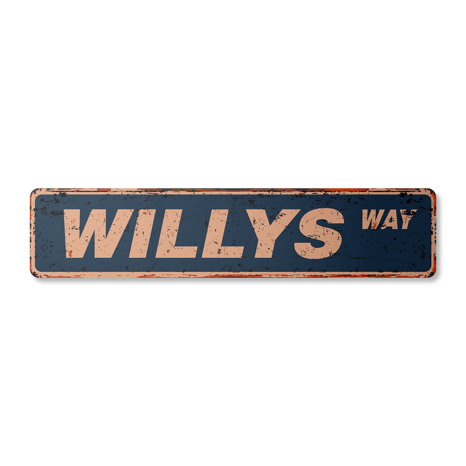 WILLYS Vintage Plastic Street Sign new road 4x4 truck willy | Indoor ...