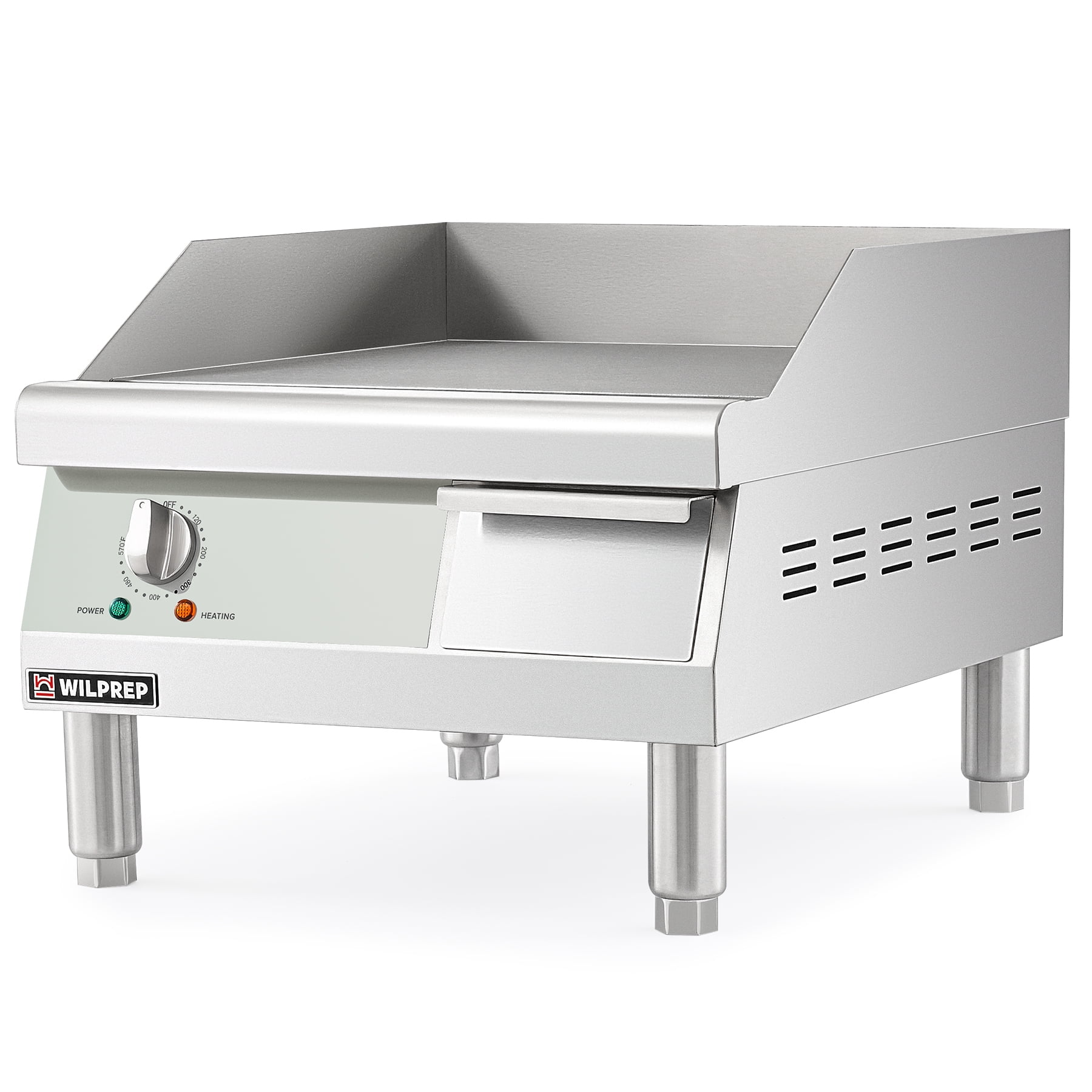 WILPREP 16 in Commercial Electric Griddle, Stainless Steel Commercial ...