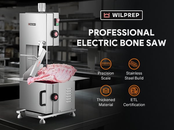 WILPREP 750W Electric Bone Saw Machine, Commercial Electric Meat ...