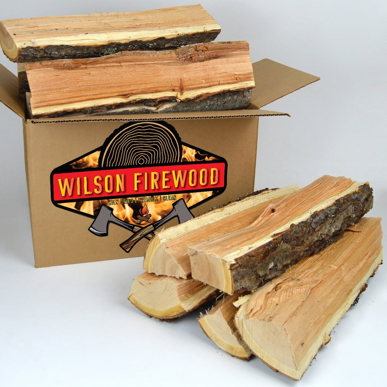 WILSON XL CHERRY SPLIT FIREWOOD- SEASONED NATURAL KILN DRIED FIREPLACE ...