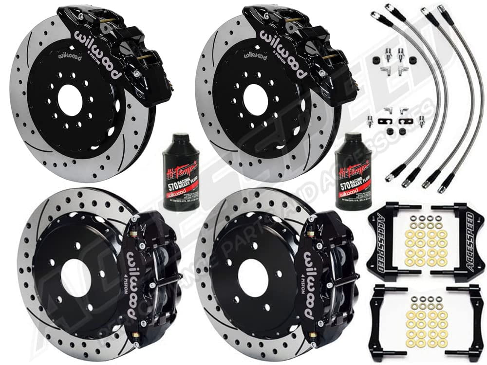 WILWOOD 2016-2019 CAMARO SS BIG BRAKE KIT WITH FREE STAINLESS BRAKE LINES & BRAKE FLUID - AERO6 ...