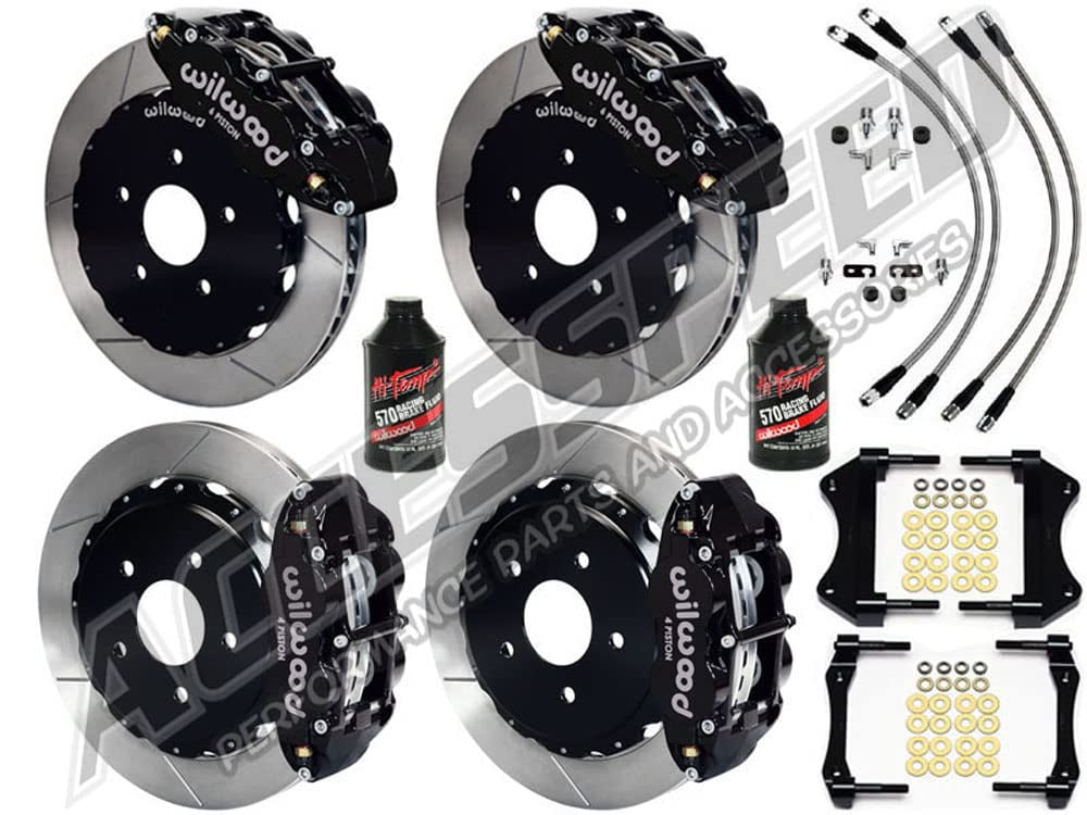 WILWOOD CORVETTE 13 FRONT & REAR BIG BRAKE KIT WITH FREE BRAKE LINES ...