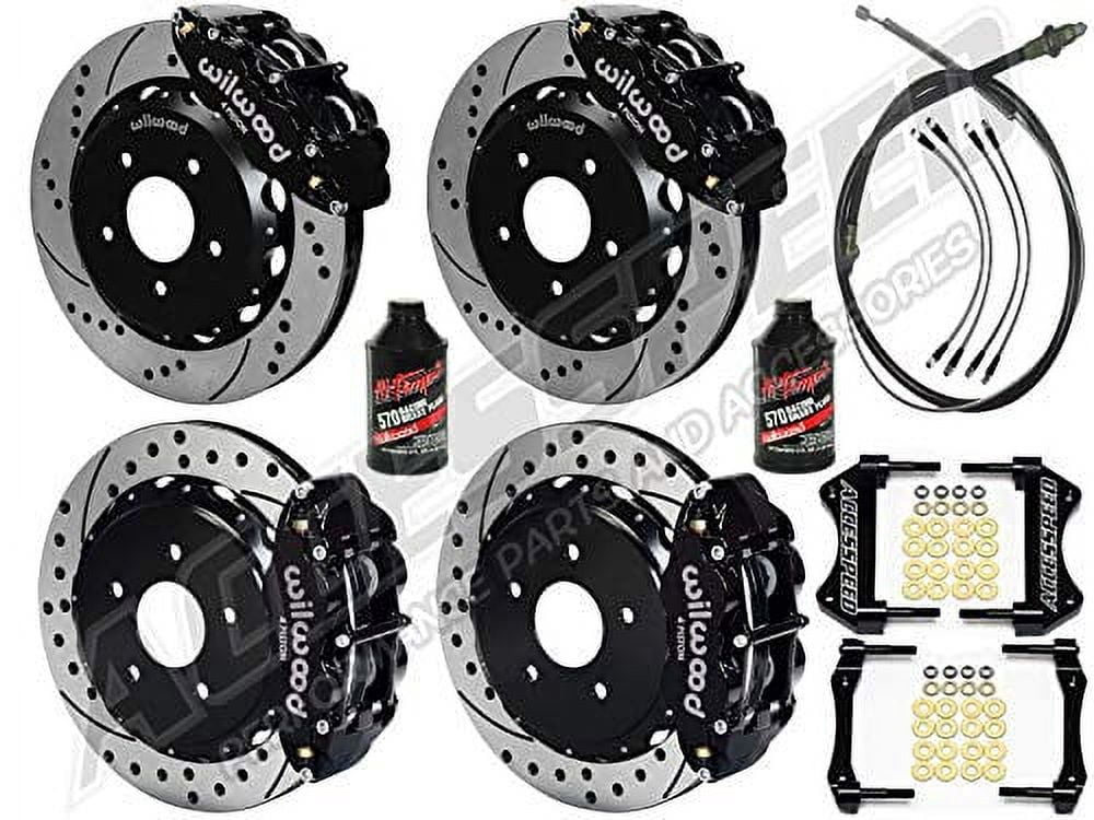 WILWOOD FRONT & REAR SUPERLITE 13 BIG BRAKE Combo WITH FREE BRAKE LINES ...