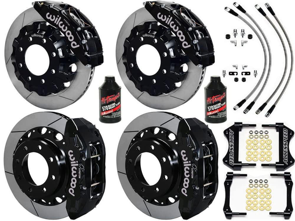 WILWOOD HUMMER H2 FRONT & REAR BIG BRAKE KIT FREE BRAKE LINES & FLUID ...