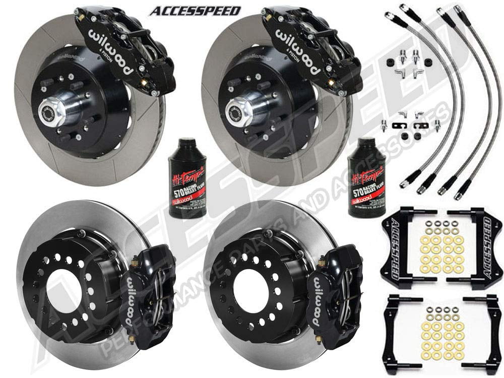 WILWOOD SLOTTED FRONT 13 SUPERLITE & REAR 12 DYNALITE BIG BRAKE COMBO ...