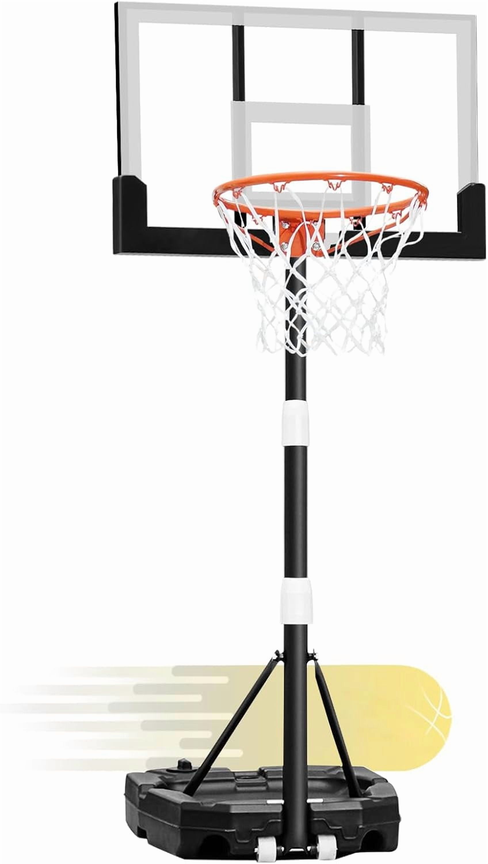 WIN.MAX Basketball Hoop Outdoor with Shatterproof Backboard and Larger ...