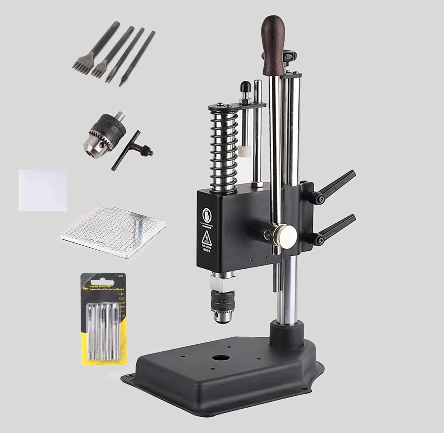 WINB Leather Craft Punching Machine, Manual Hand Press Puncher with ...