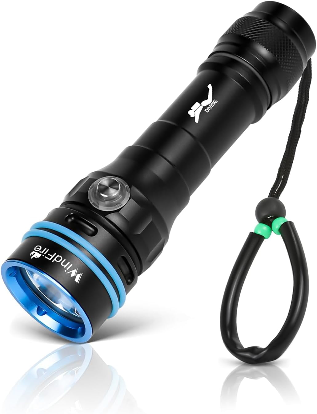 WINDFIRE Dive Light – Super Bright Rechargeable Diving Flashlight with ...