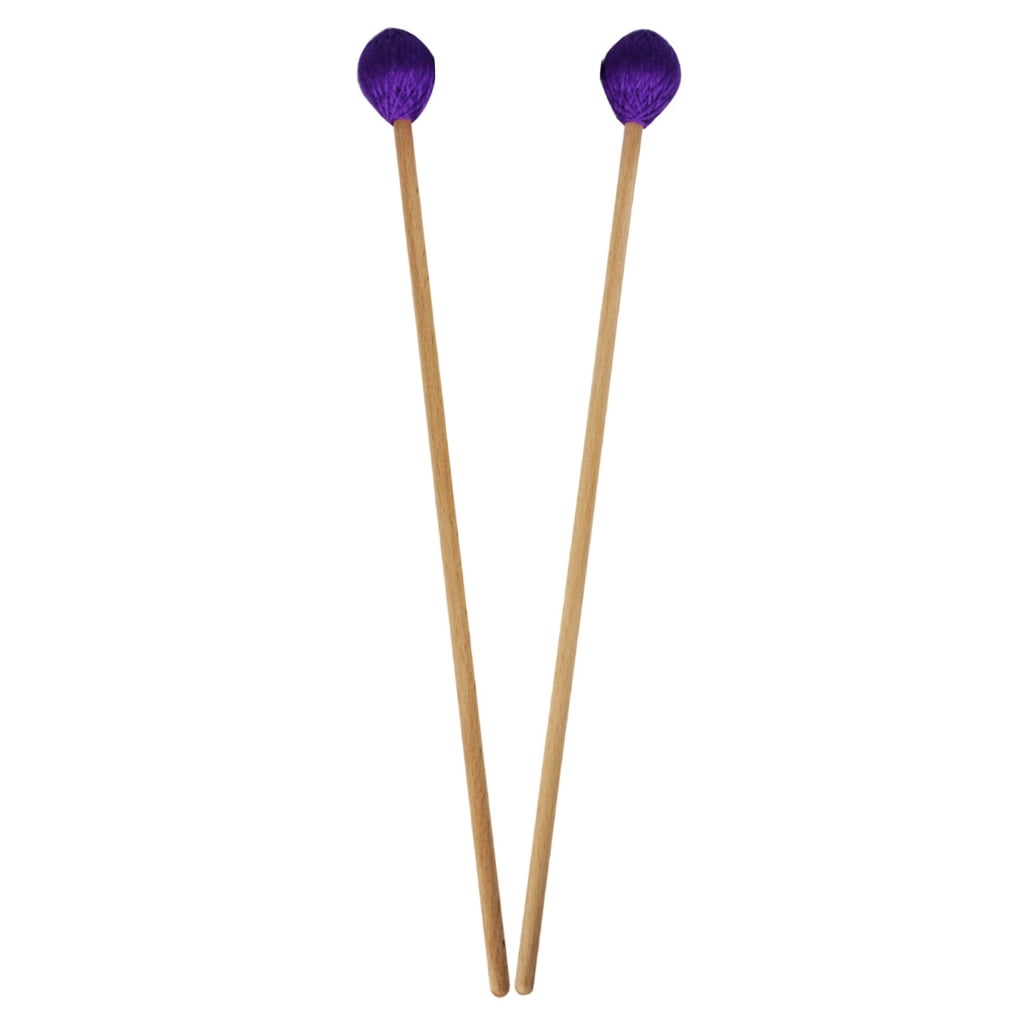 WINDLAND 1 Pair Marimba Mallets Wood Handle Wool Ball Drumstick ...