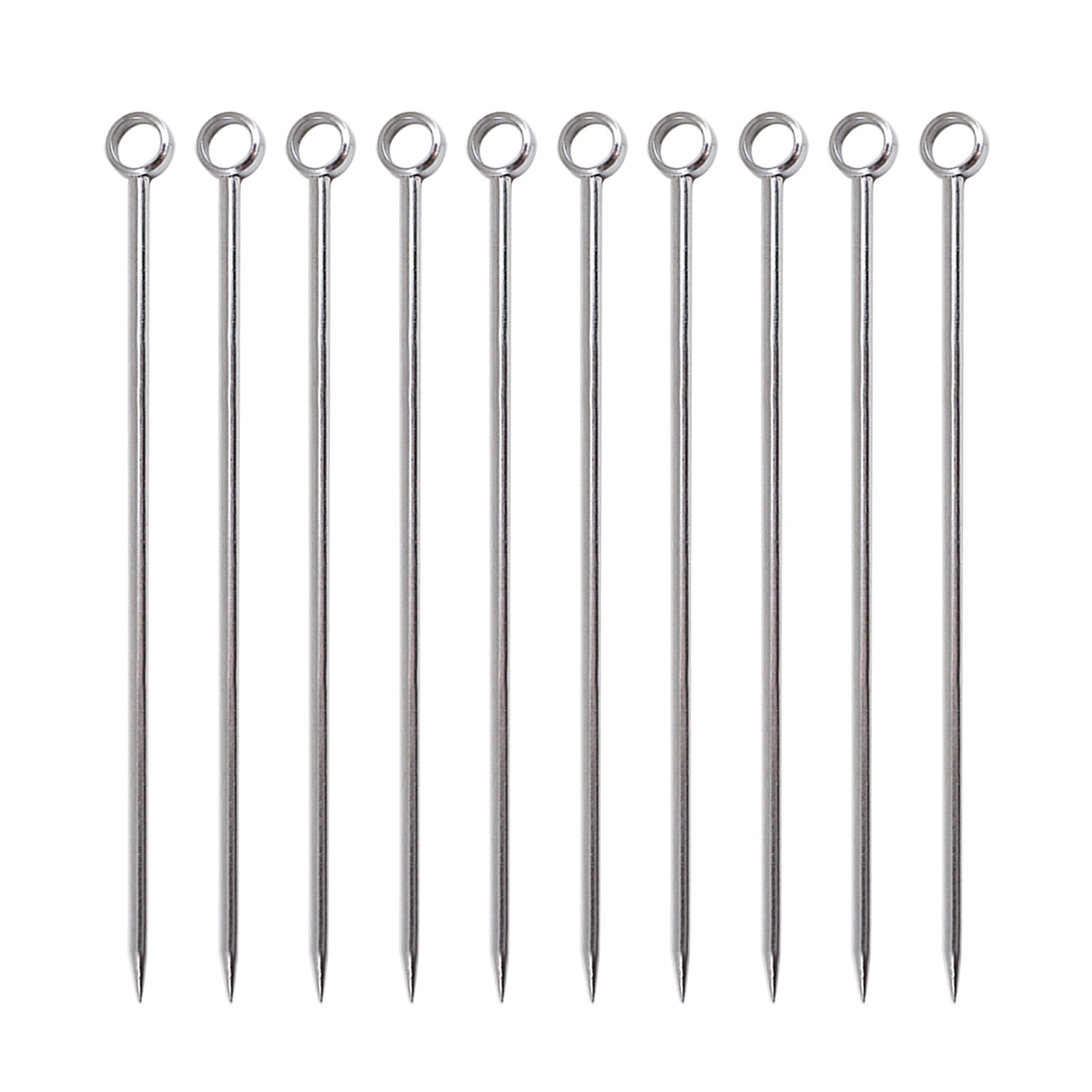 10 Pieces Stainless Steel Cocktail Picks Fruits Toothpicks Appetizers ...