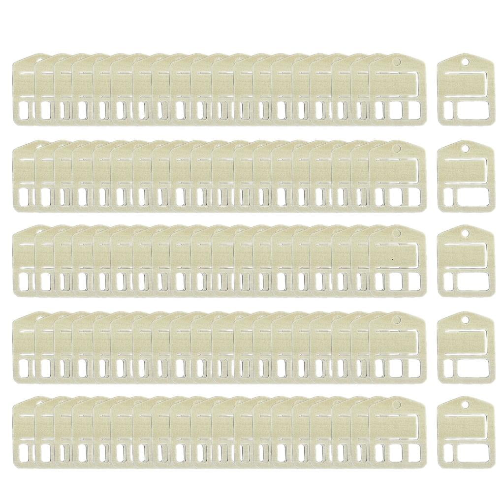 WINDLAND 100 Pcs Embroidery Floss Organizers Floss Drops Wooden Crosses ...