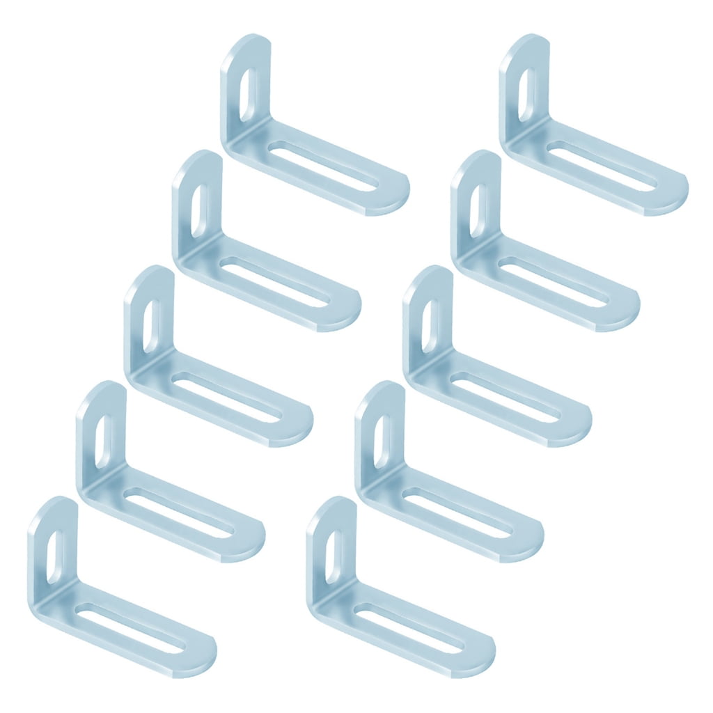 WINDLAND 10Pcs Angles Brackets L Shaped Fixer Wood Furniture Connection ...