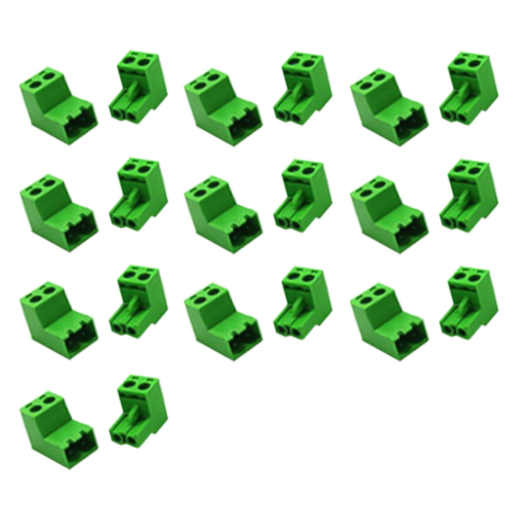 WINDLAND 10Set 5.08mm Pitches PCB Mount Screw Terminals Block Connector ...
