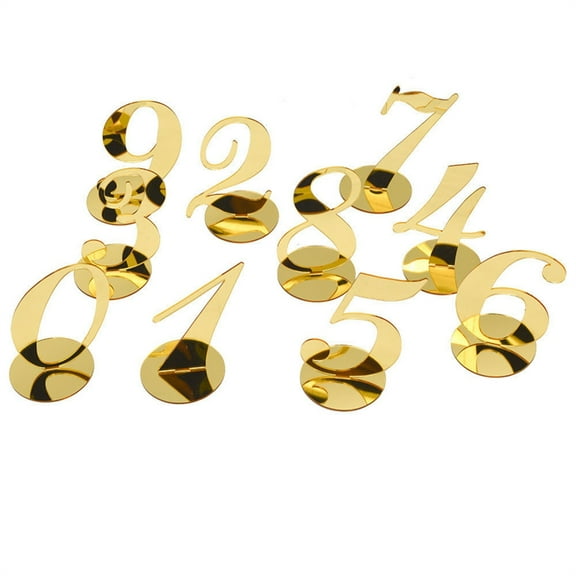 25 Pack Clear Acrylic Arch Signs, DIY Table Numbers for Weddings ...