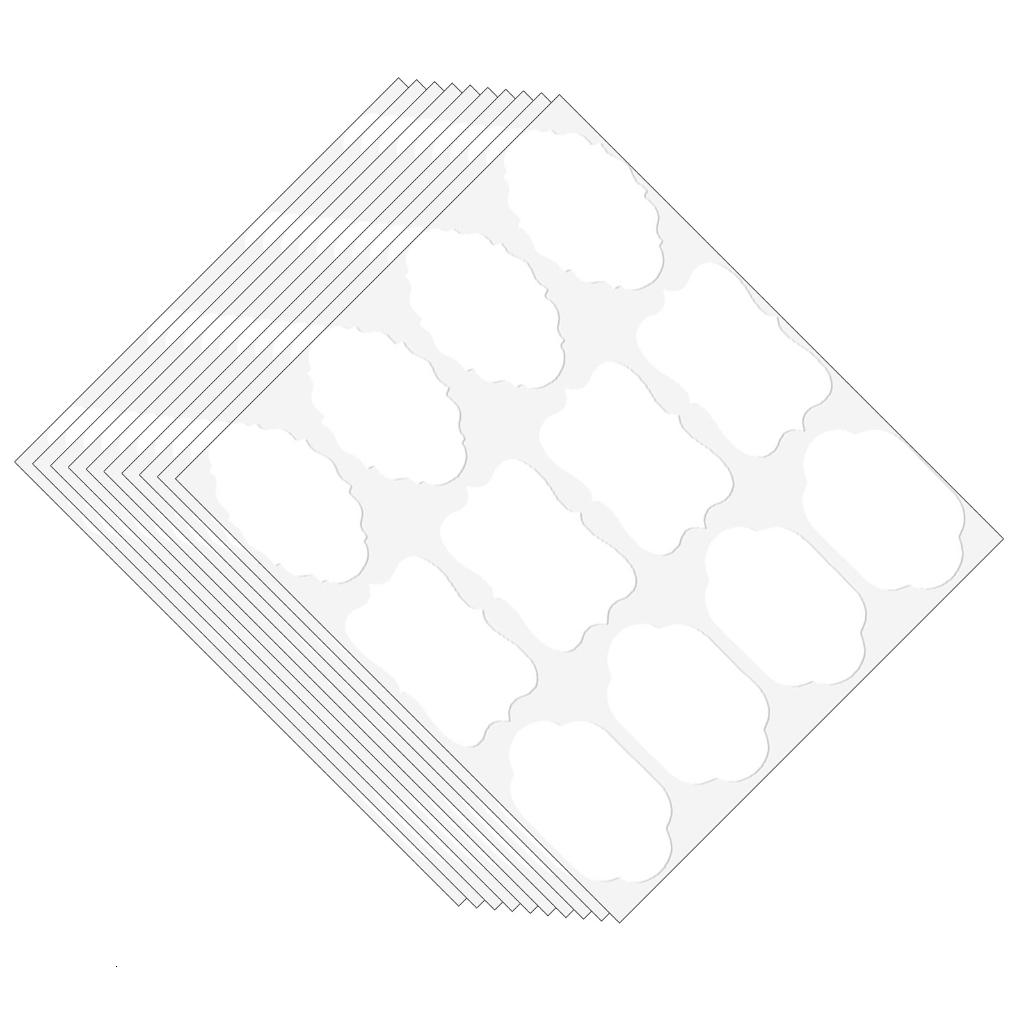 WINDLAND 120PCS Kraft Label Sticker for Organizing and Decorating Jars ...