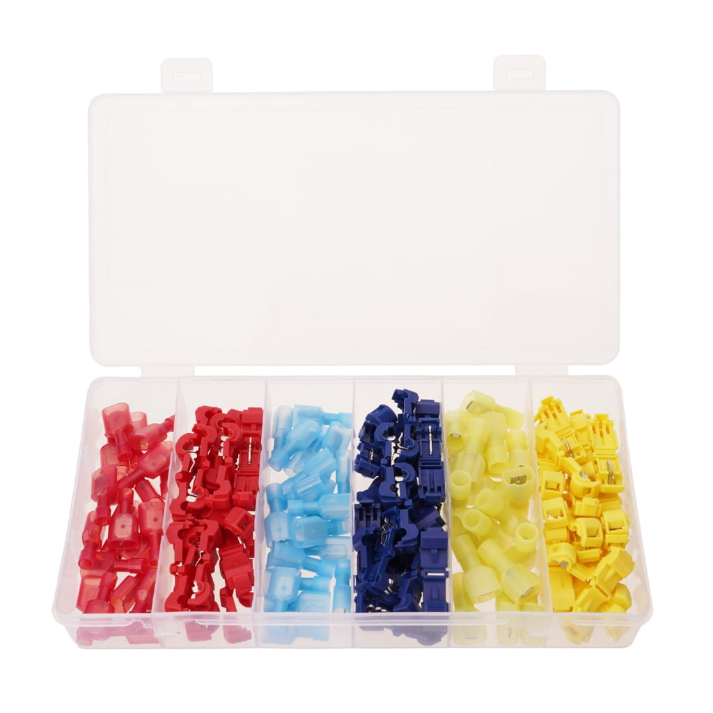 WINDLAND 120pcs Easy Electrical Wire Tap Hand Wire Adapters Quick Wire ...