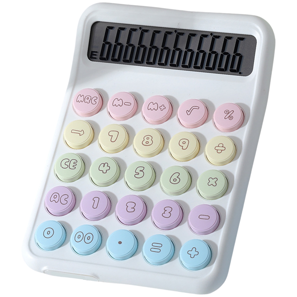 WINDLAND 12Digit Mechanical Keypad Calculator Easy to Read Screen for ...