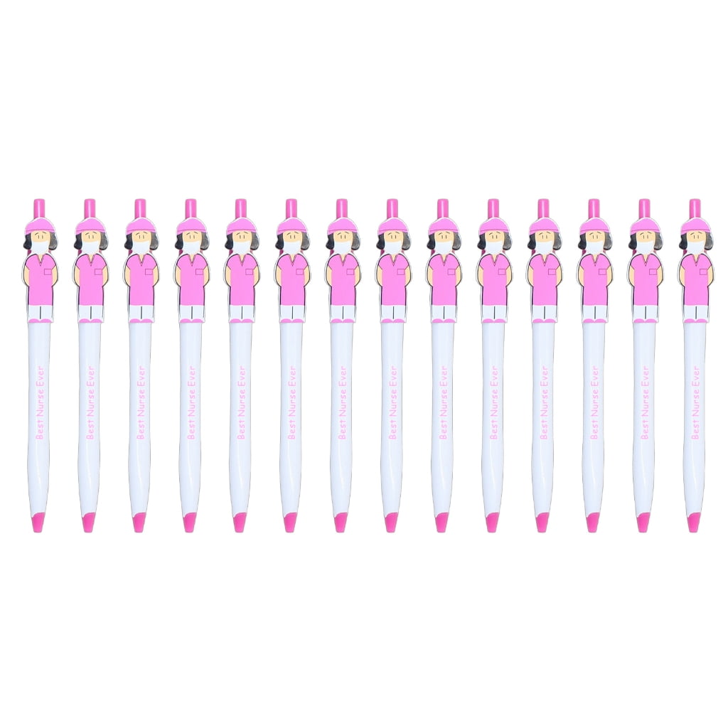 WINDLAND 14Pcs Doctor Nurse Ballpoint Pen Retractable Pen, 1.0MM Tip ...