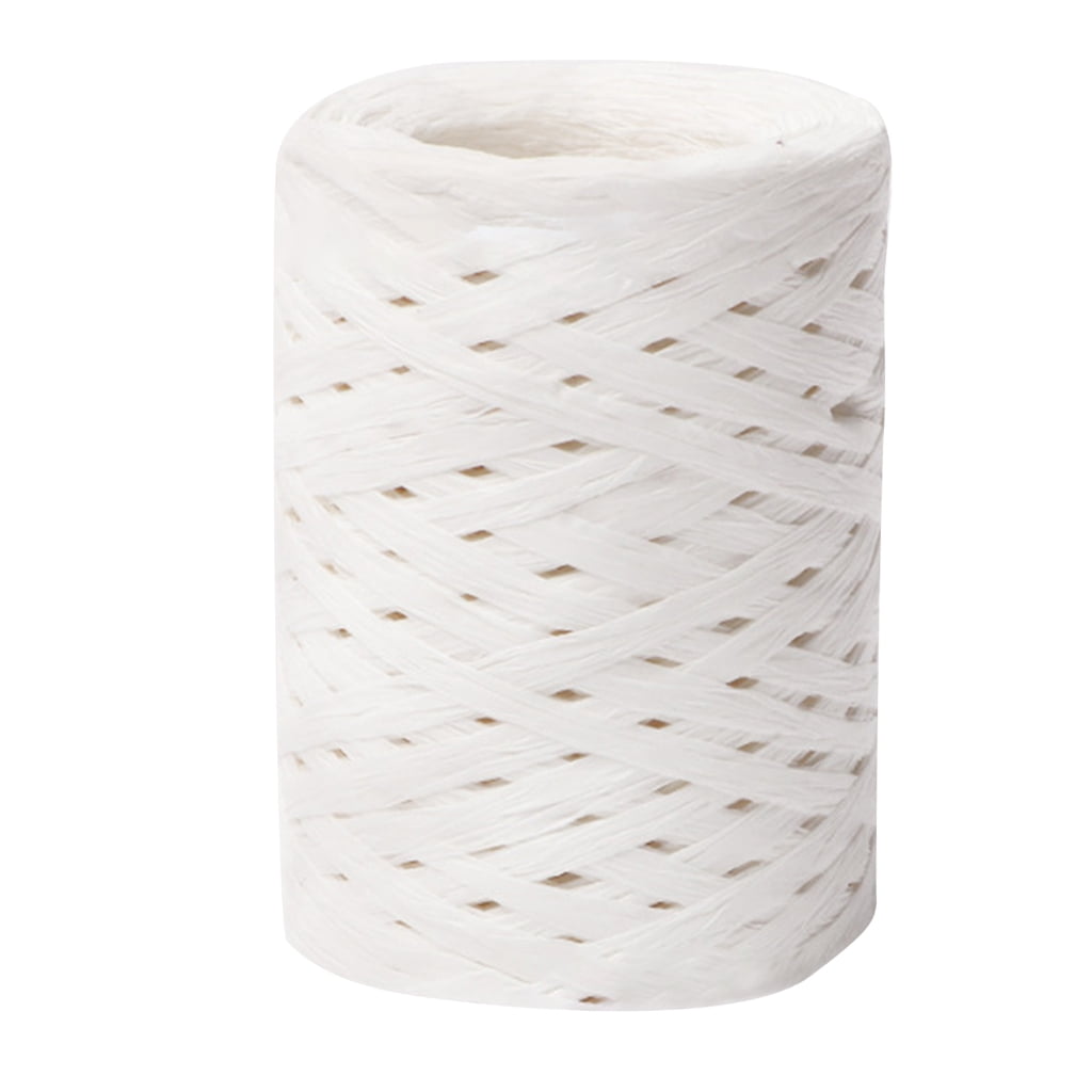 WINDLAND 150m/492feet Raffia Yarn For Crocheting Hat Christmas Raffia ...
