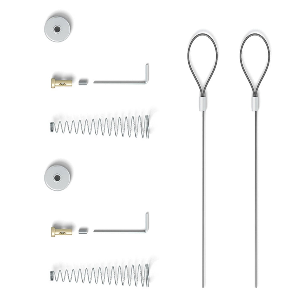 WINDLAND 2 Pack Sturdy Alloy Gate Latches Cable Pull Set with Spring ...