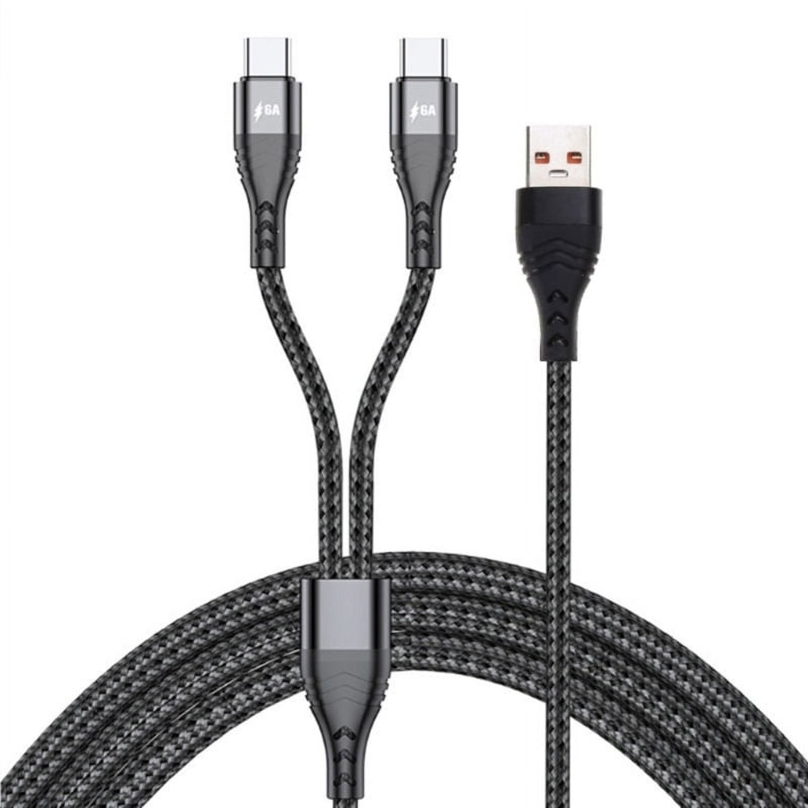 WINDLAND 2 in 1 USB Type C Cable USB to Dual Type C Splitter Charging ...