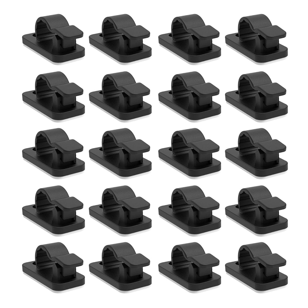 WINDLAND 20Pieces Adhesive Cable Holders Ideal For Desk And Wall Wire ...