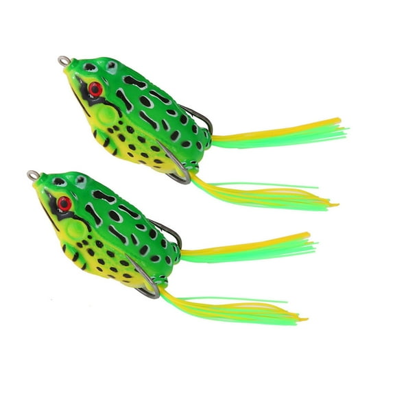 WINDLAND 2Pcs Soft Fishing Baits Simulated Frogs Fishing Lures with ...