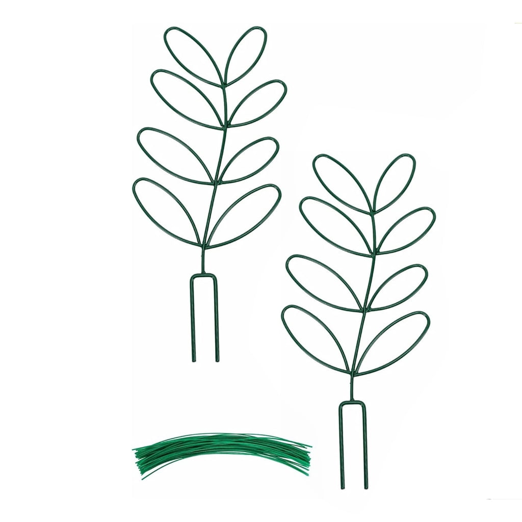 WINDLAND 2pcs Garden Trellis for Climbing Plant Iron Trellis with Ties ...