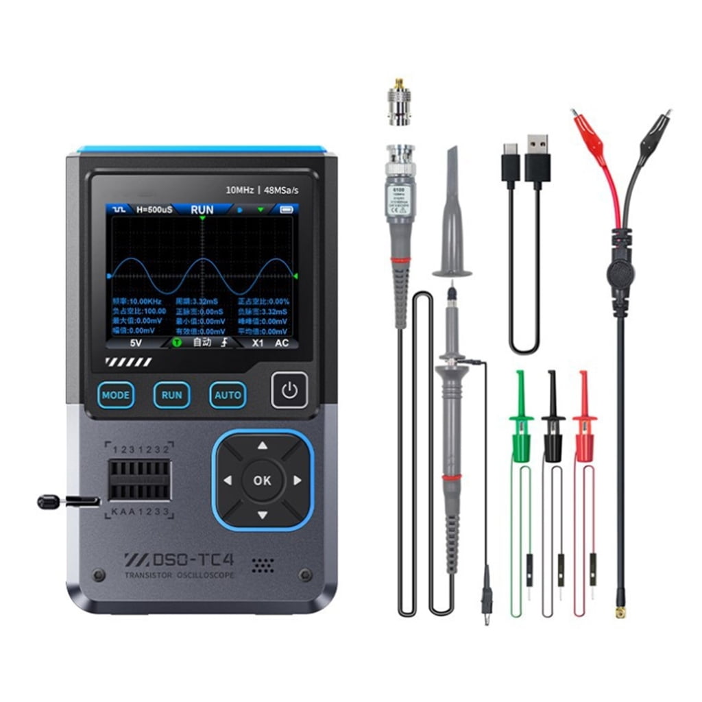 WINDLAND 3 in 1 Digital Oscilloscope DSO-TC4 with Probe Real Time ...
