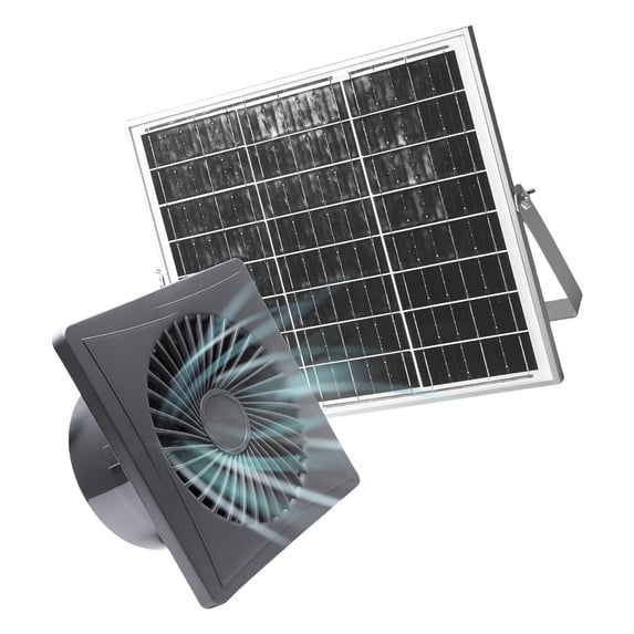 WINDLAND 3W Solar Ventilation Fan Solar Energy Ventilation Solution ...