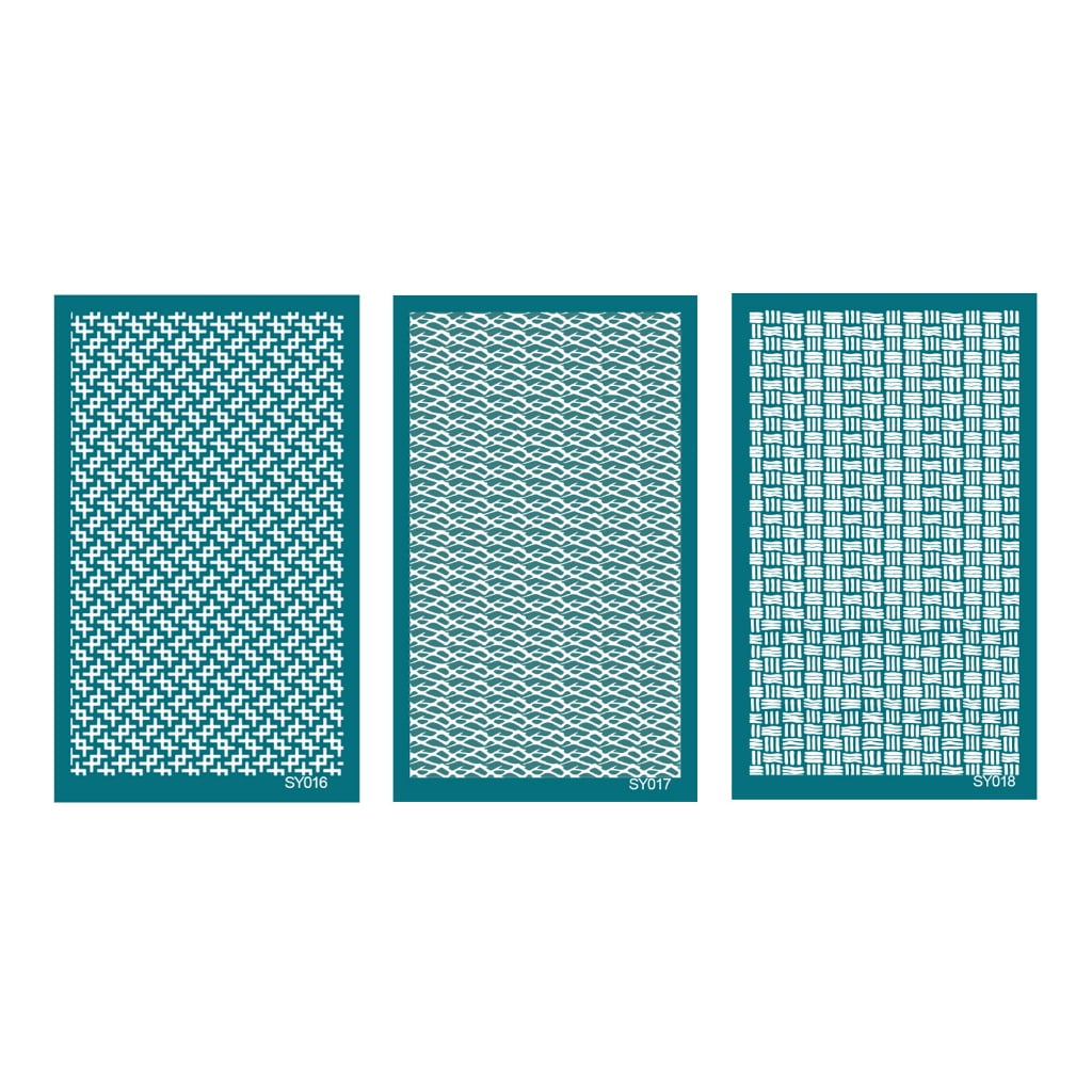 WINDLAND 3x Reusable Sunflower Mesh-Stencils Silk Screen Stencils Love ...
