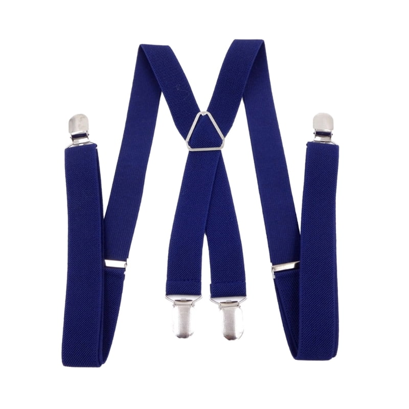 WINDLAND 4 Clip-On Adult Suspenders for Shirt Men Woman Suspender ...