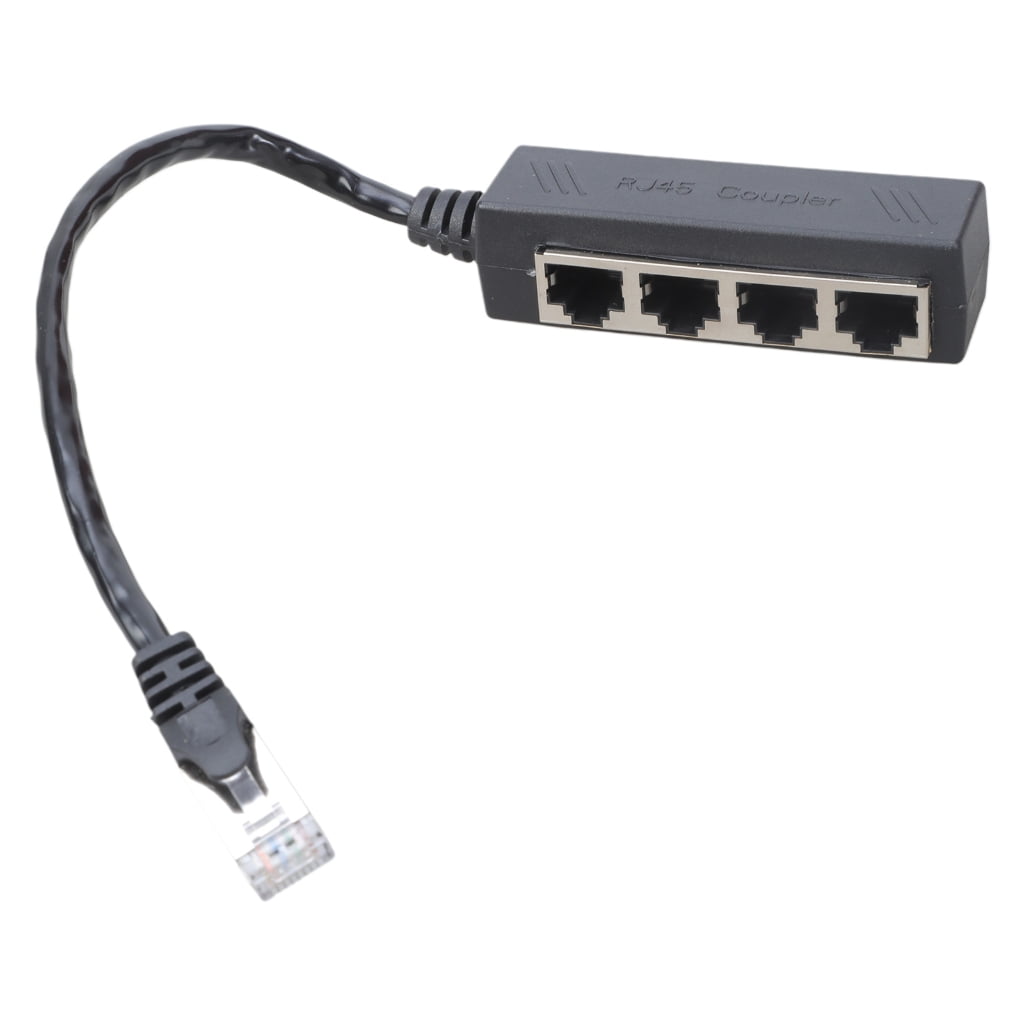 WINDLAND 4 Port RJ45 Networking Line Splitter Adapter Connection ...