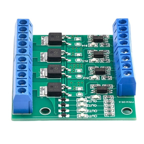 WINDLAND 4 Way PLC Amplifier Board Driver Module Board 4 Channel MOSFET ...