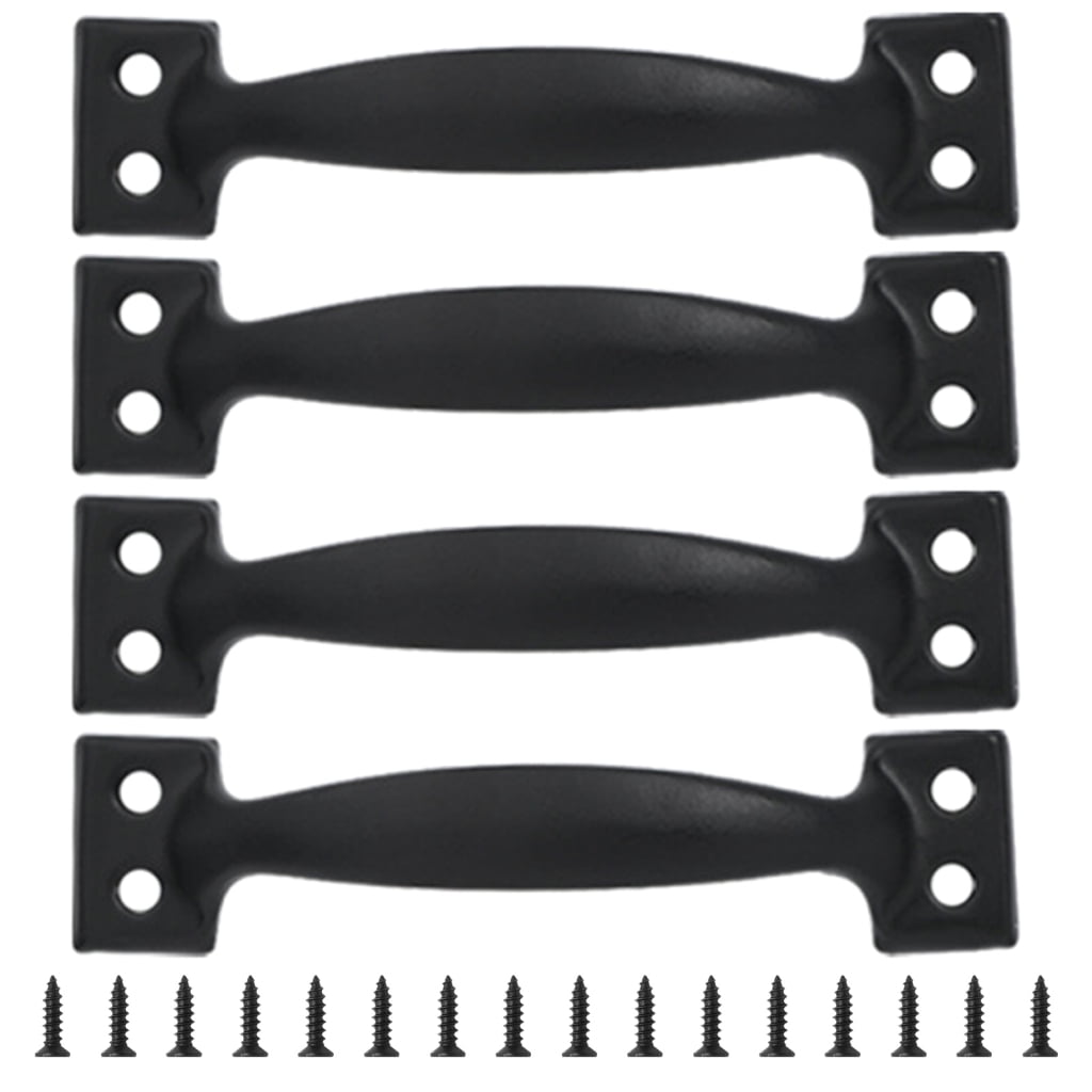 WINDLAND 4pcs Metal Utility Handles for Cabinets and Wood Fences Barn ...